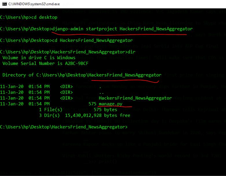 Building News Aggregator Web App With Django Using Python Web Scraping Hackersfriend